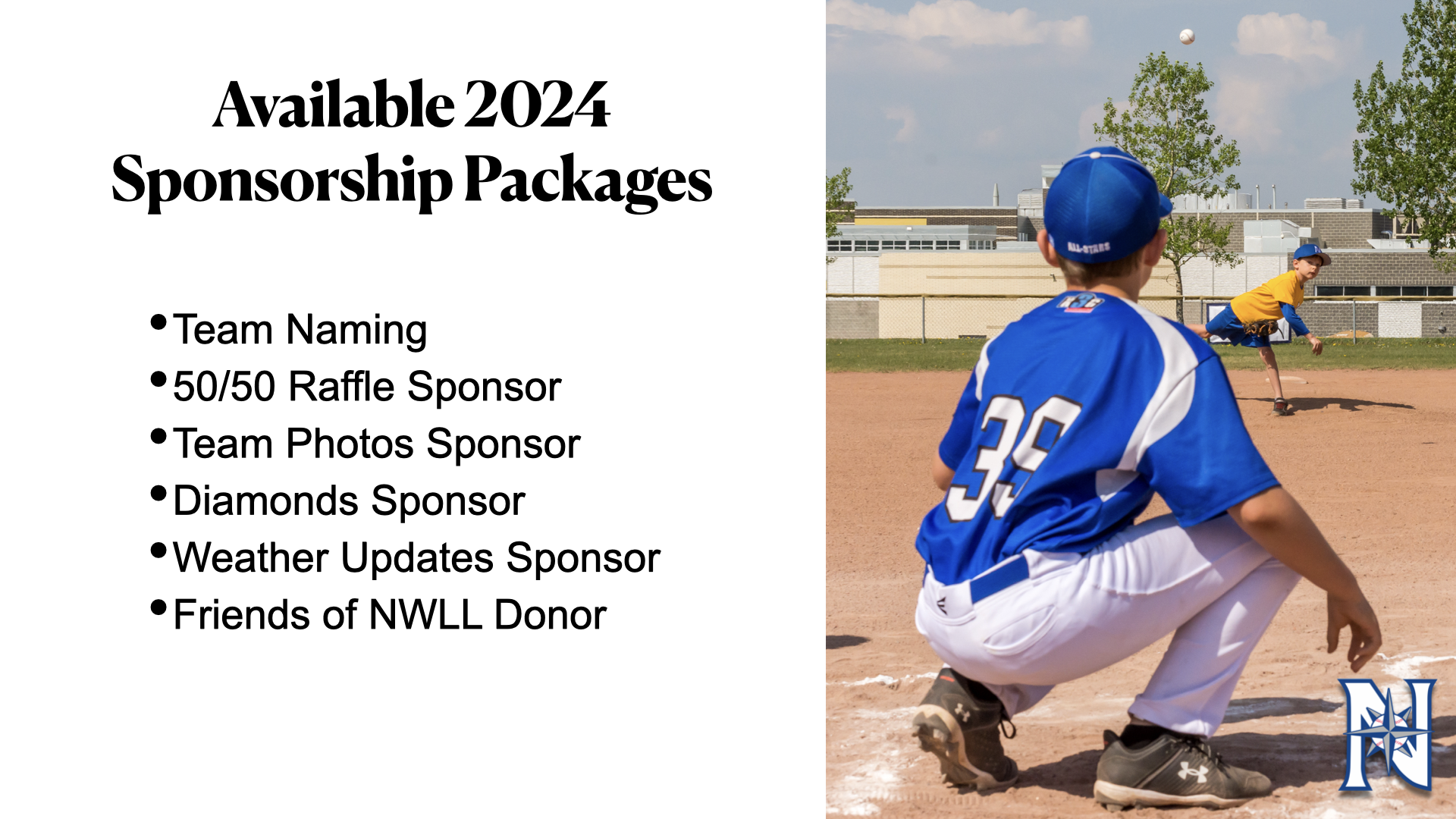 Sponsorship - North West Little League Baseball Association