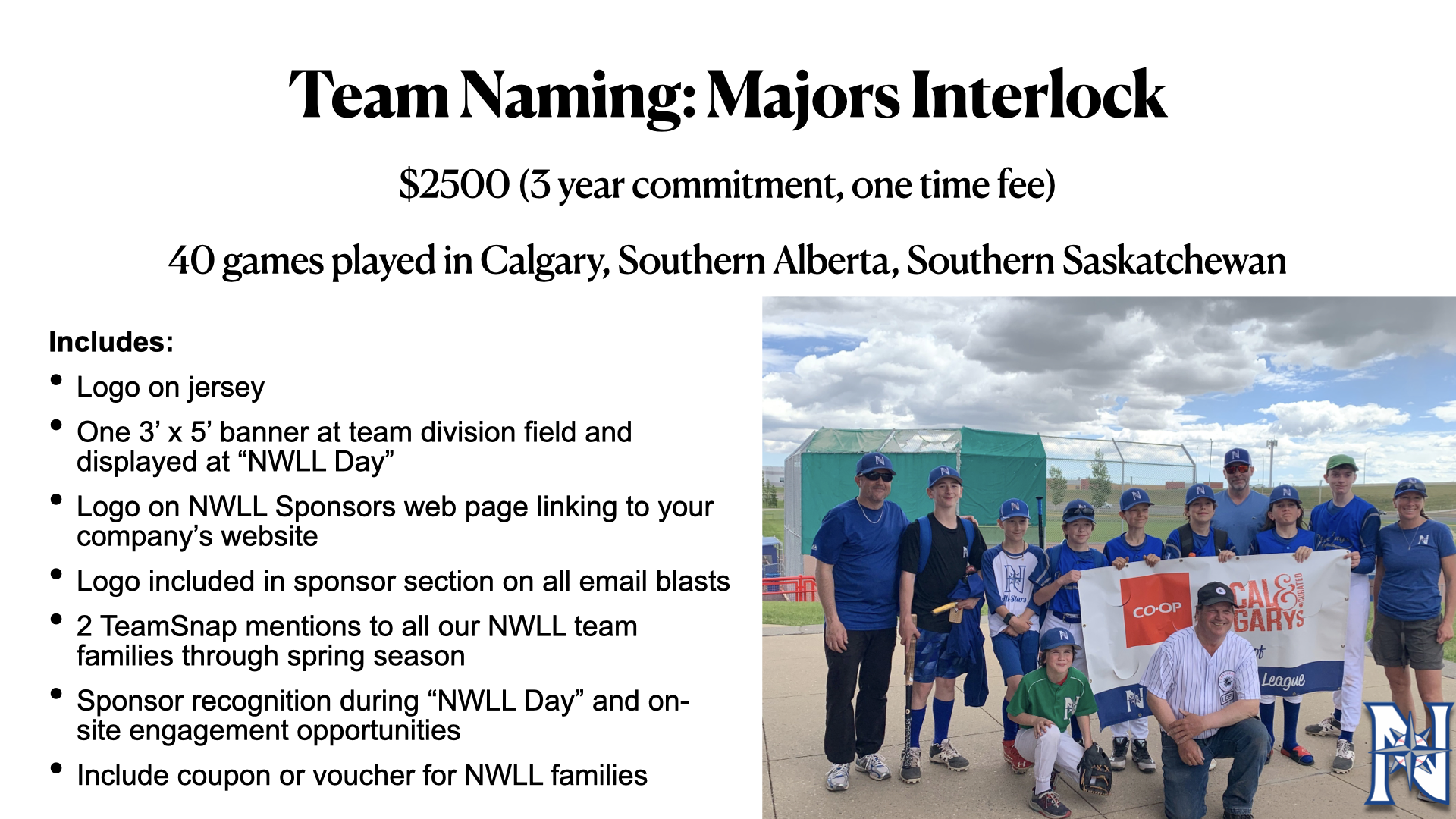 Sponsorship - North West Little League Baseball Association